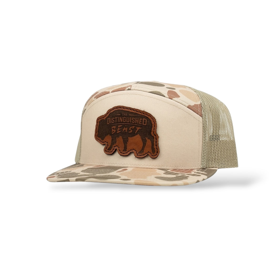 Bison Patch Camo 7-Panel hat – The Distinguished Beast
